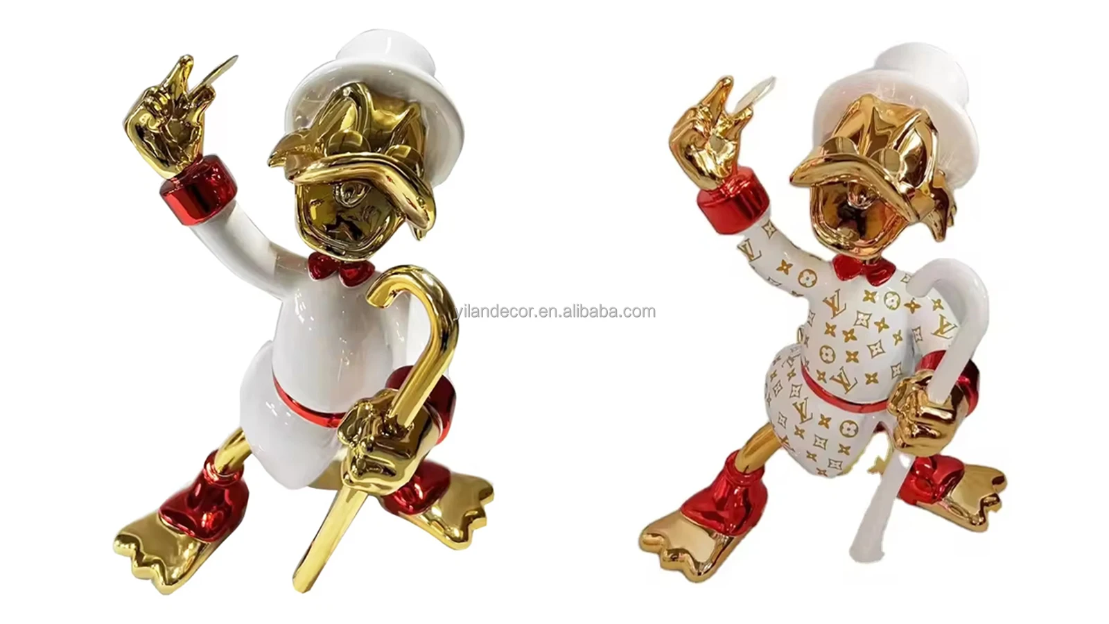 Pop Art Resin Monopoly Statue Boxing Cartoon Mickey Statue