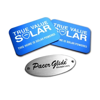 Custom Metal Label Sign Laser Engraved Badge Brass Plaque Anodized ...