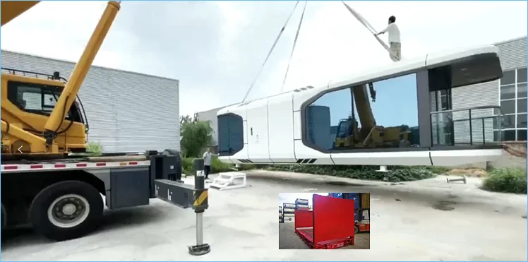 38 M2 Model E7 Solar Capsule House With 2 Bedroom Kitchen Bathroom ...