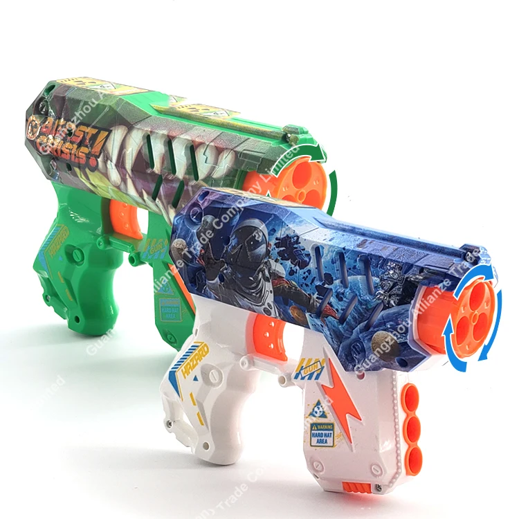 2 styles monster package Foam EVA Soft Bullet Gun Set Shooting Foam ...