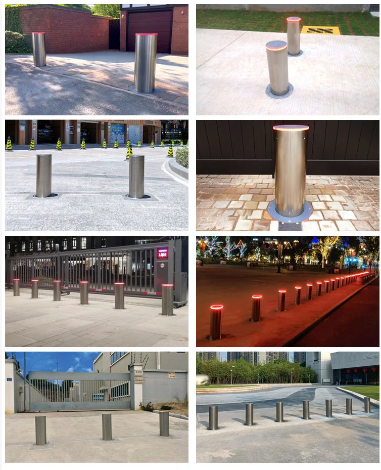 Upark Campus Entrance Sealed Lntegral Bollards 304ss Durable Custom ...
