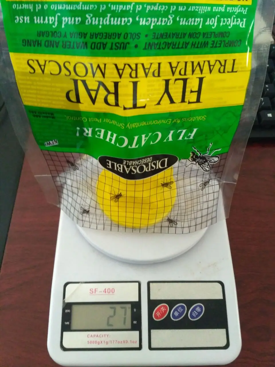 Fly Trap Outdoor Hanging Disposable Fly Fruit Trap Big Bag Fly Catcher ...