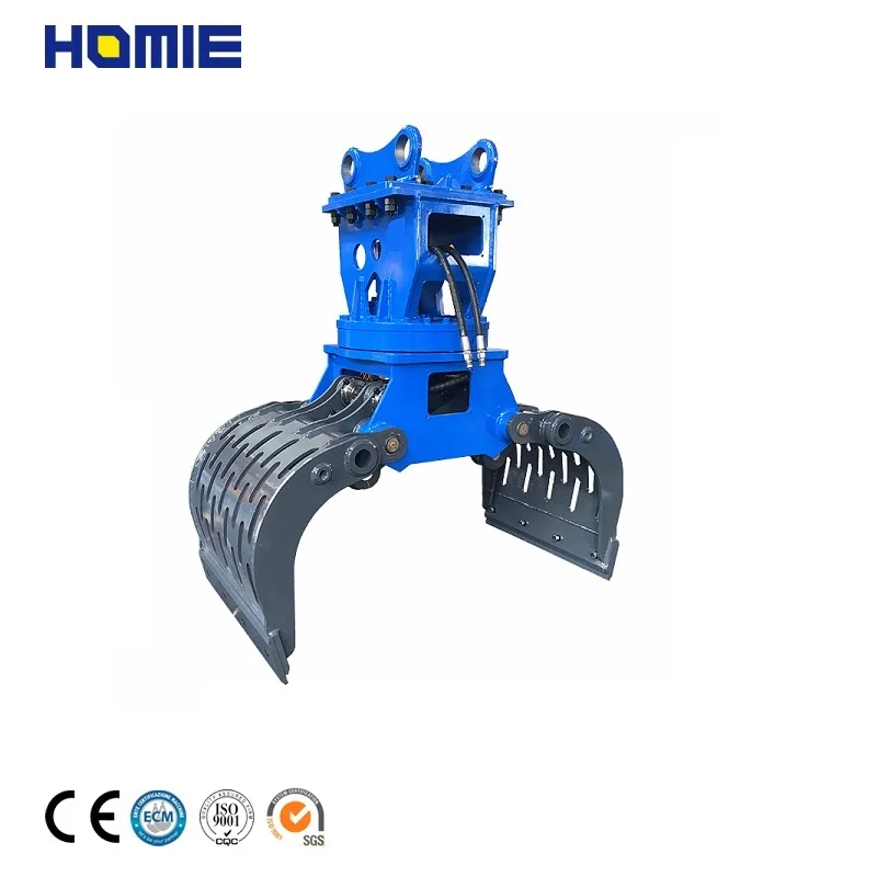 Demolition Sorting Grapple 360° Rotation Hydraulic Material Waste Scrap ...