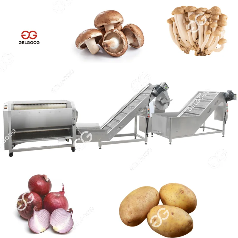 Automatic Radish Peeled Garlic Air Bubble Cleaning Slicer And Drying ...