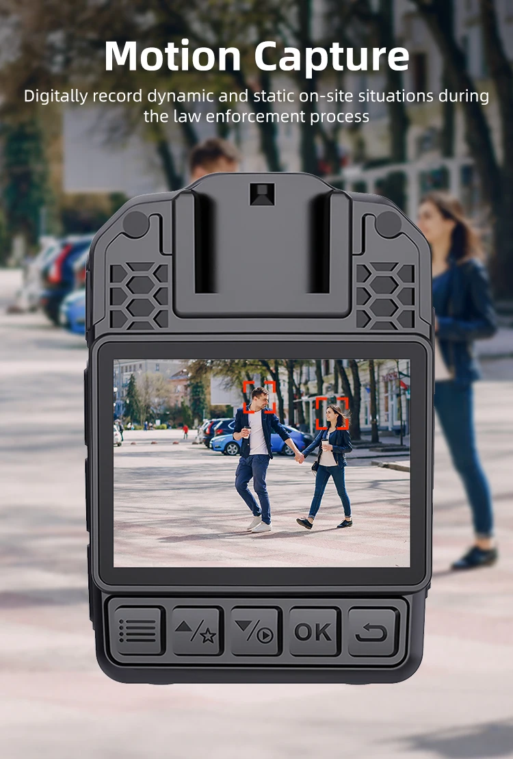 Newest Portable 1080P 2 Inch Screen Body Worn Cameras With Waterproof ...