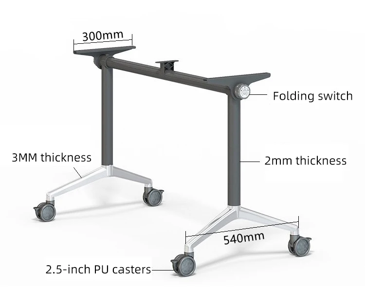 Office Furniture Table Multifunctional Folding Desk Office Training ...