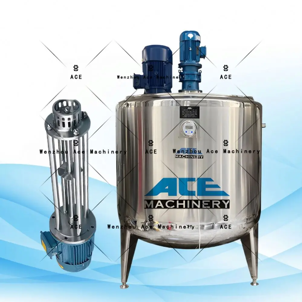 Ace 1000L Jacketed Agitated Agitator Reactor Heating Cooling Mixing ...