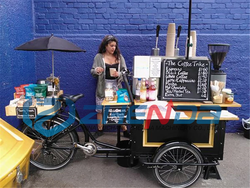 Electric Tricycle Selling Snacks Mobile Breakfast Snack Cart Food ...