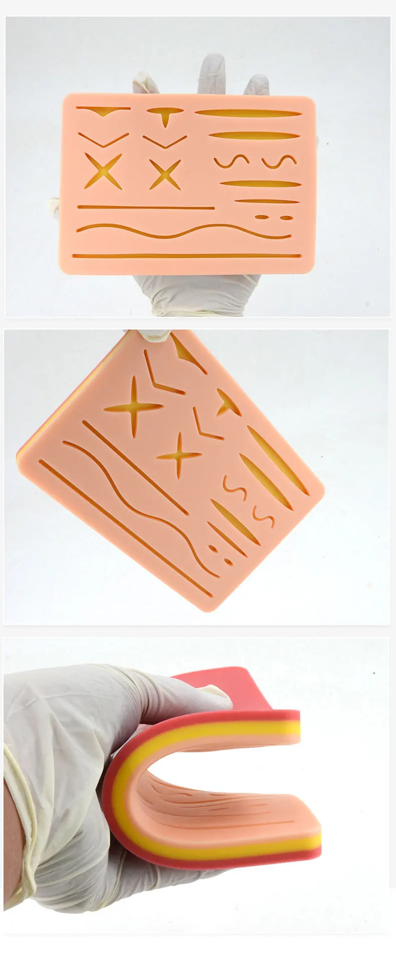 Surgical Suture Skin Training Model - Environmentally Friendly Silicone