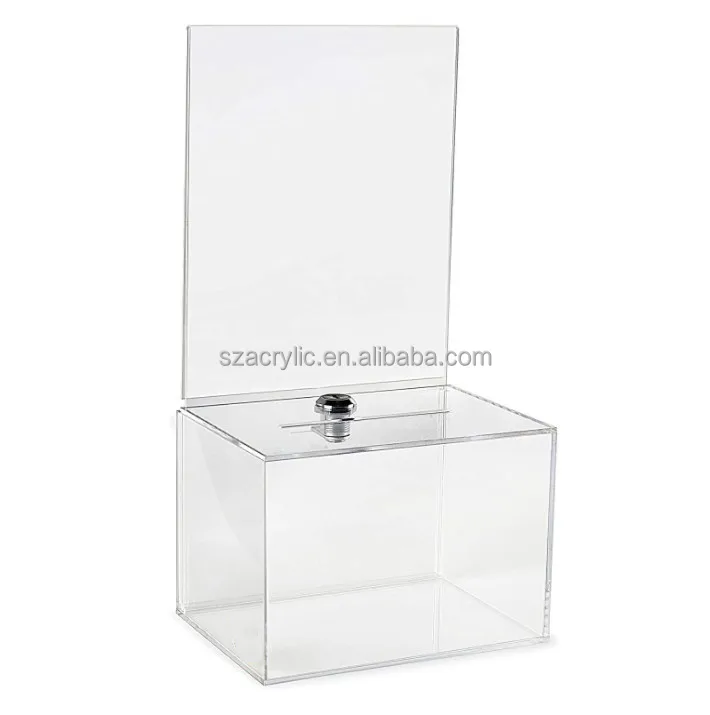 Wholesale Clear Acrylic Donation Box - Fashionable & Durable