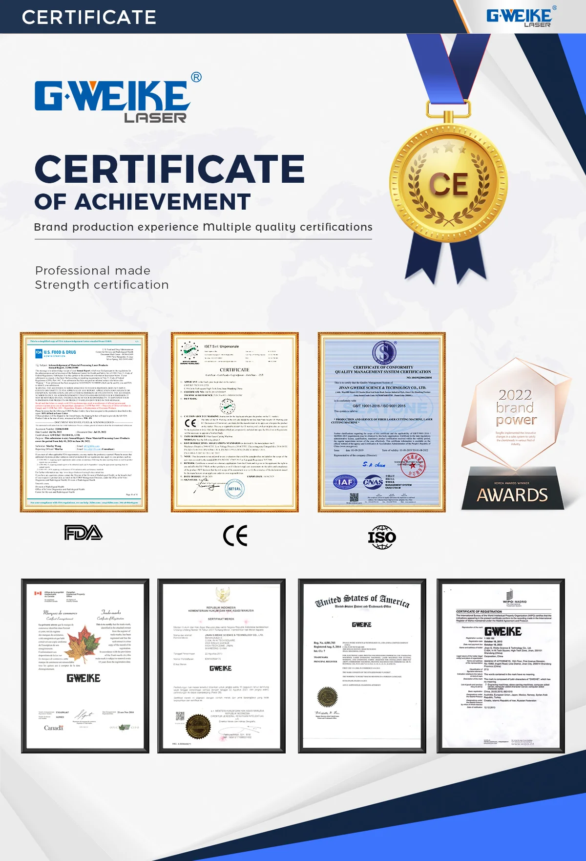 G.weike LF1325LC - Versatile Laser Cutting Machine