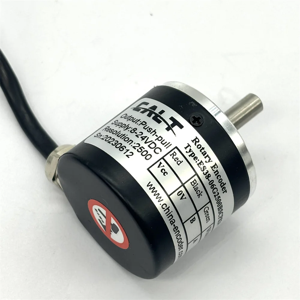 38mm Calt Incremental Rotary Encoder 8-24v Supply Pushpull 2500 Pulse Es38-06g2500bscp824 - Buy ...