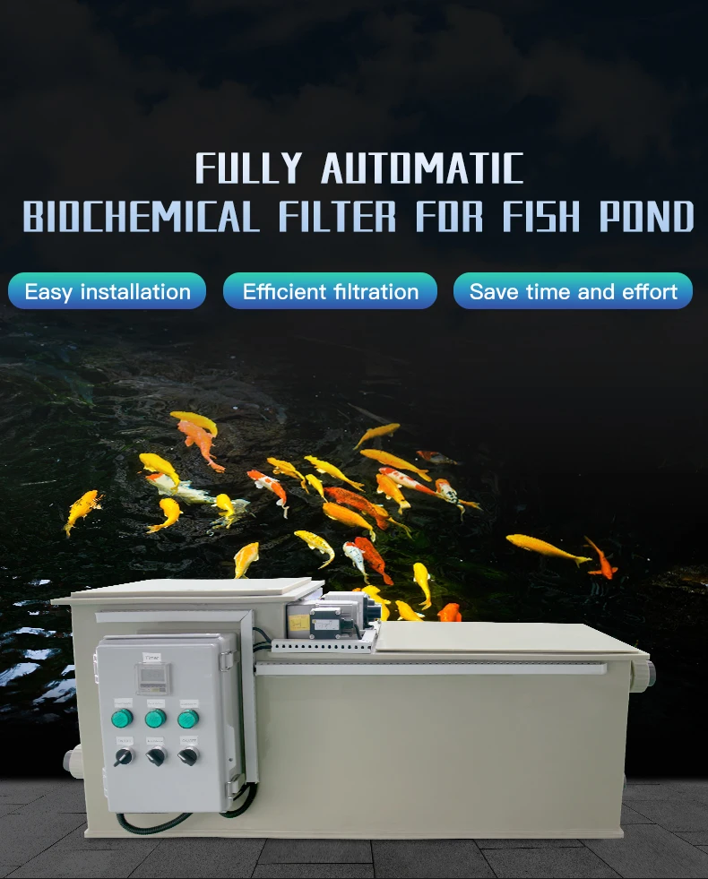 Qlozone Aquaculture 5000litre Capacity Fish Pond Filter Rotary Drum ...