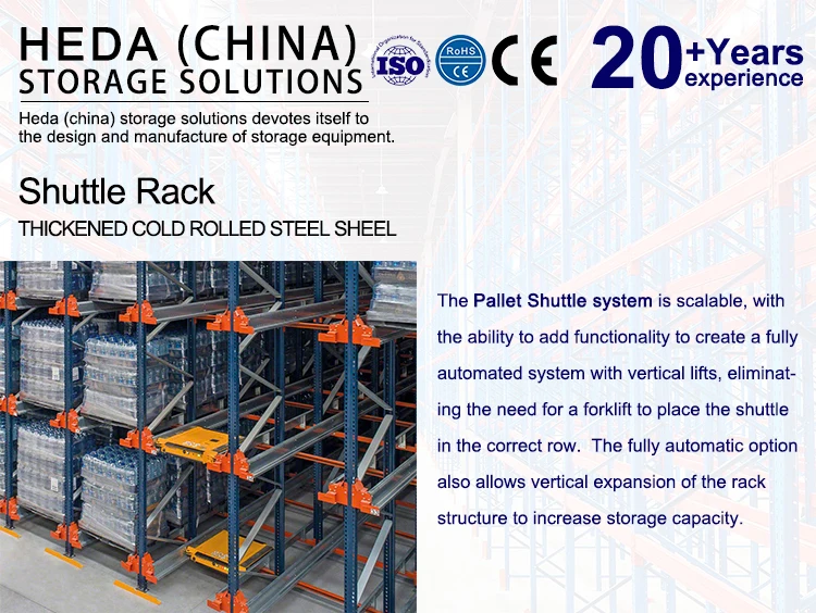 Heavy-duty Adjustable Radio Warehouse Pallet Shuttle Racking System ...