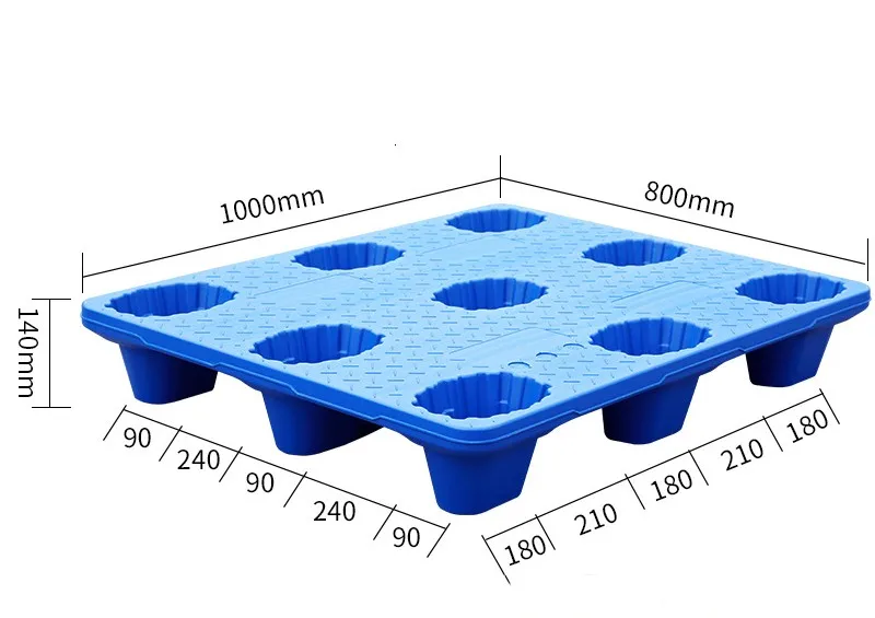 Warehouse Nine-legged Plastic Pallet Nestable Plastic Pallet Logistics ...