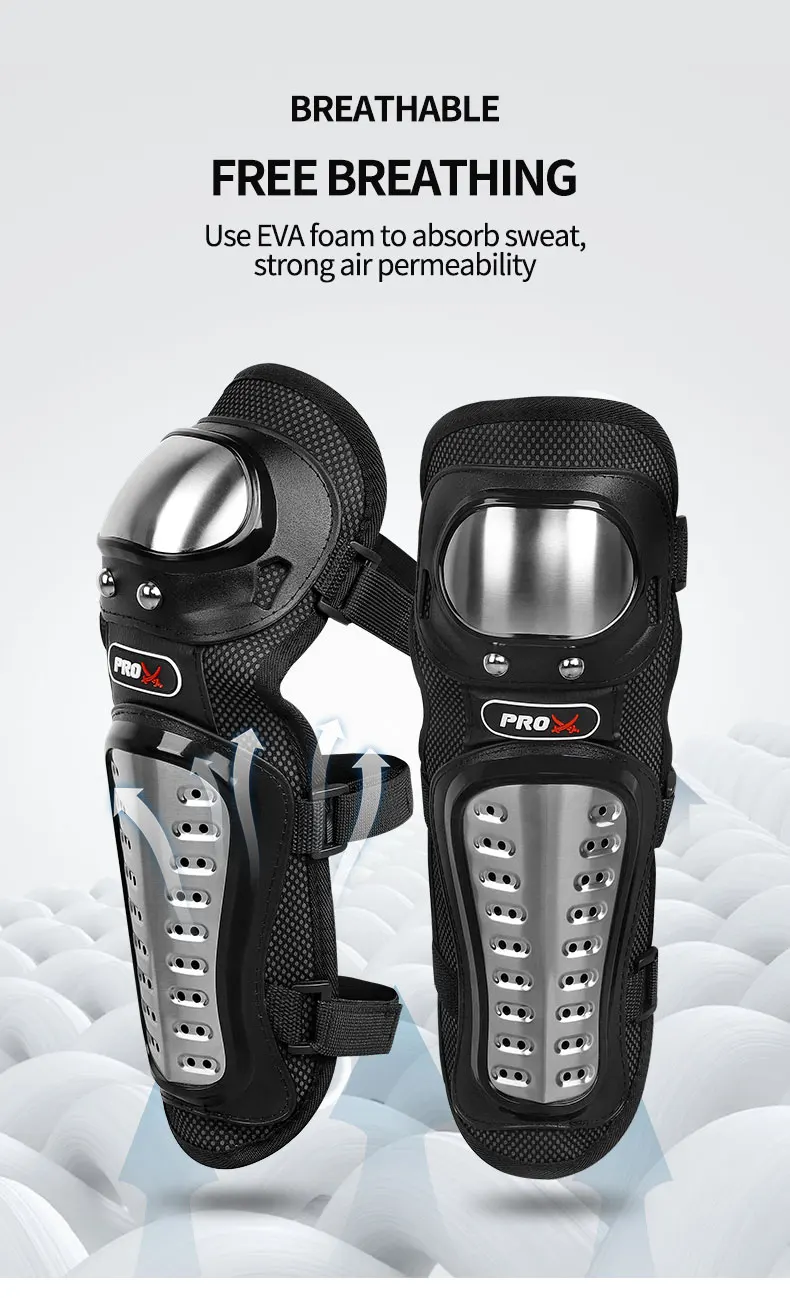 PRO-BIKER Cheap Stainless Steel Motorcycle Knee Pads and Elbow Pads ...