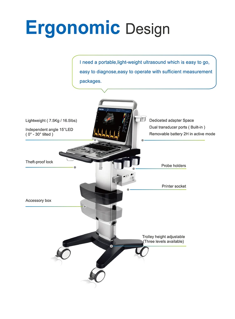Medical Ultrasound Instruments Ebit30 Portable Ultrasound Machine - Buy ...
