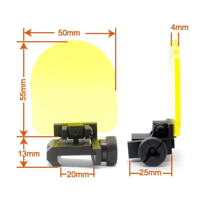 Red Dot Sight Foldable Lens Protector Reflex Sight Scope Lens Shield ...