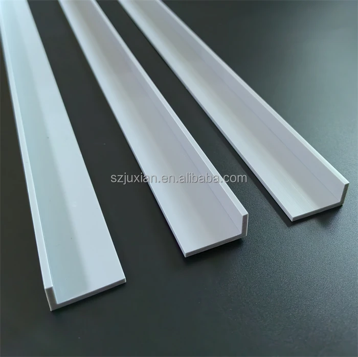 L Shape Plastic Extruded Profile PVC L Corner Profile