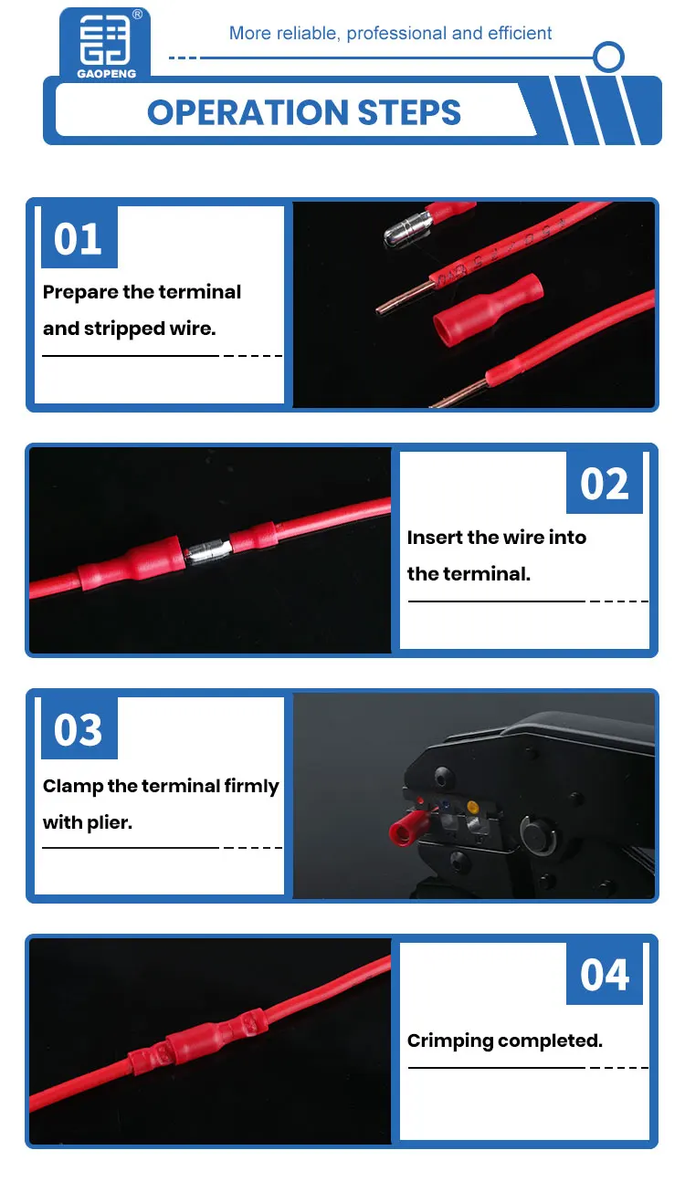 Red1.25-156 MPD/FRD Series 500 Pairs(1000pcs) Male Female Disconnects ...