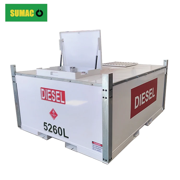 Sumac 3000L 1000 Liter Transcube Metal Steel Fuel Tank Portable Mobile ...