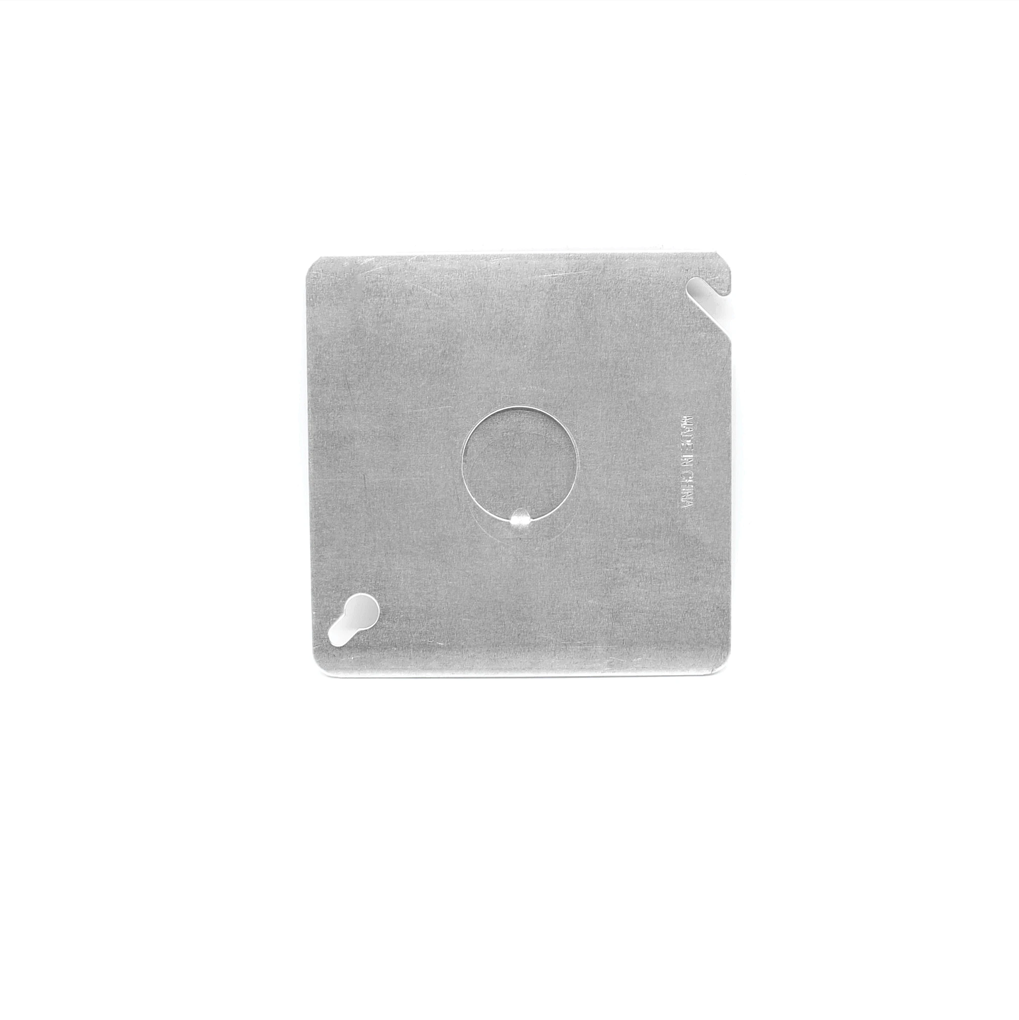High Quality Electrical Steel Switch Box Cover Flat With 3/4" Knockout ...