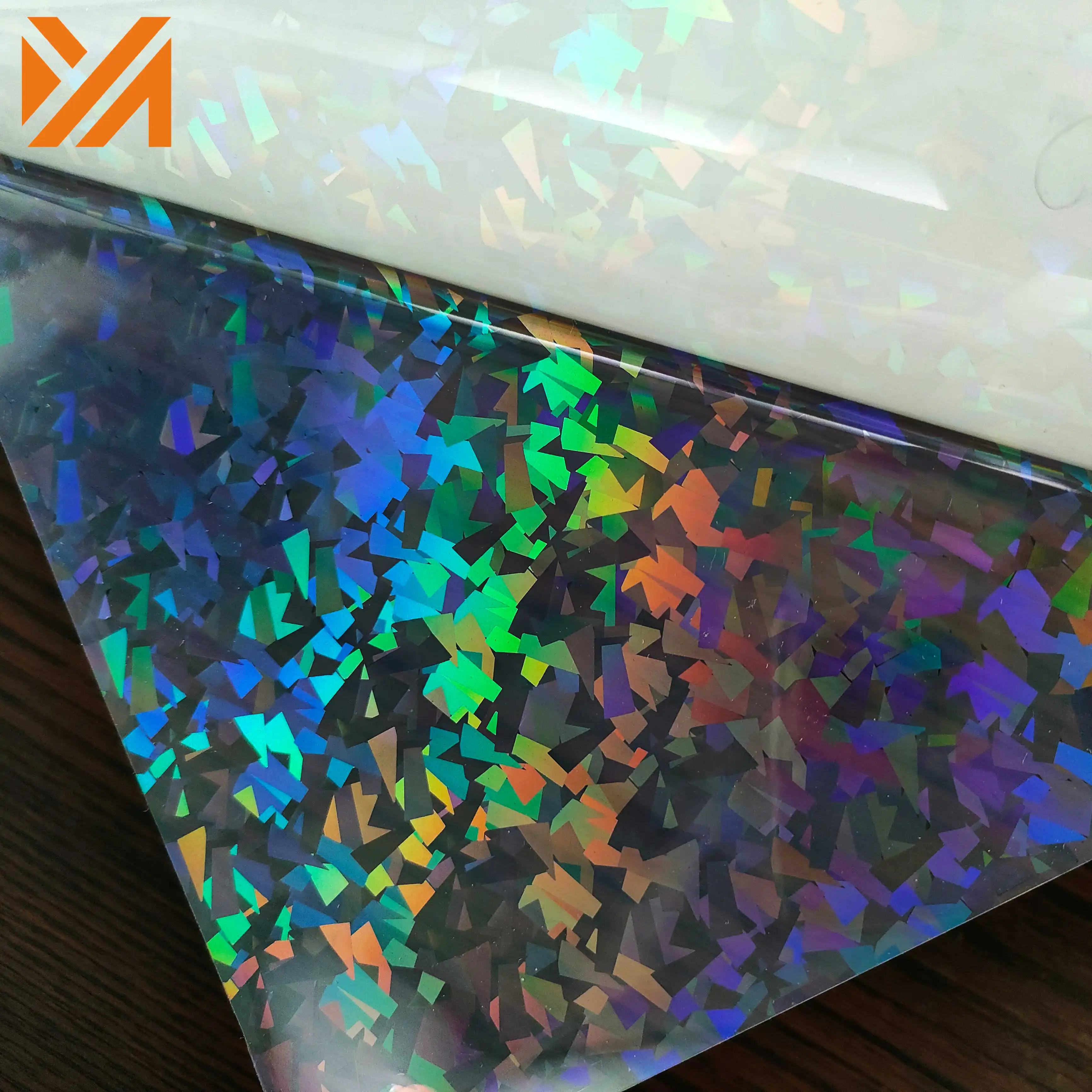 Holographic Film Lamination Vinyl Sheet Cold Holographic Star Self ...