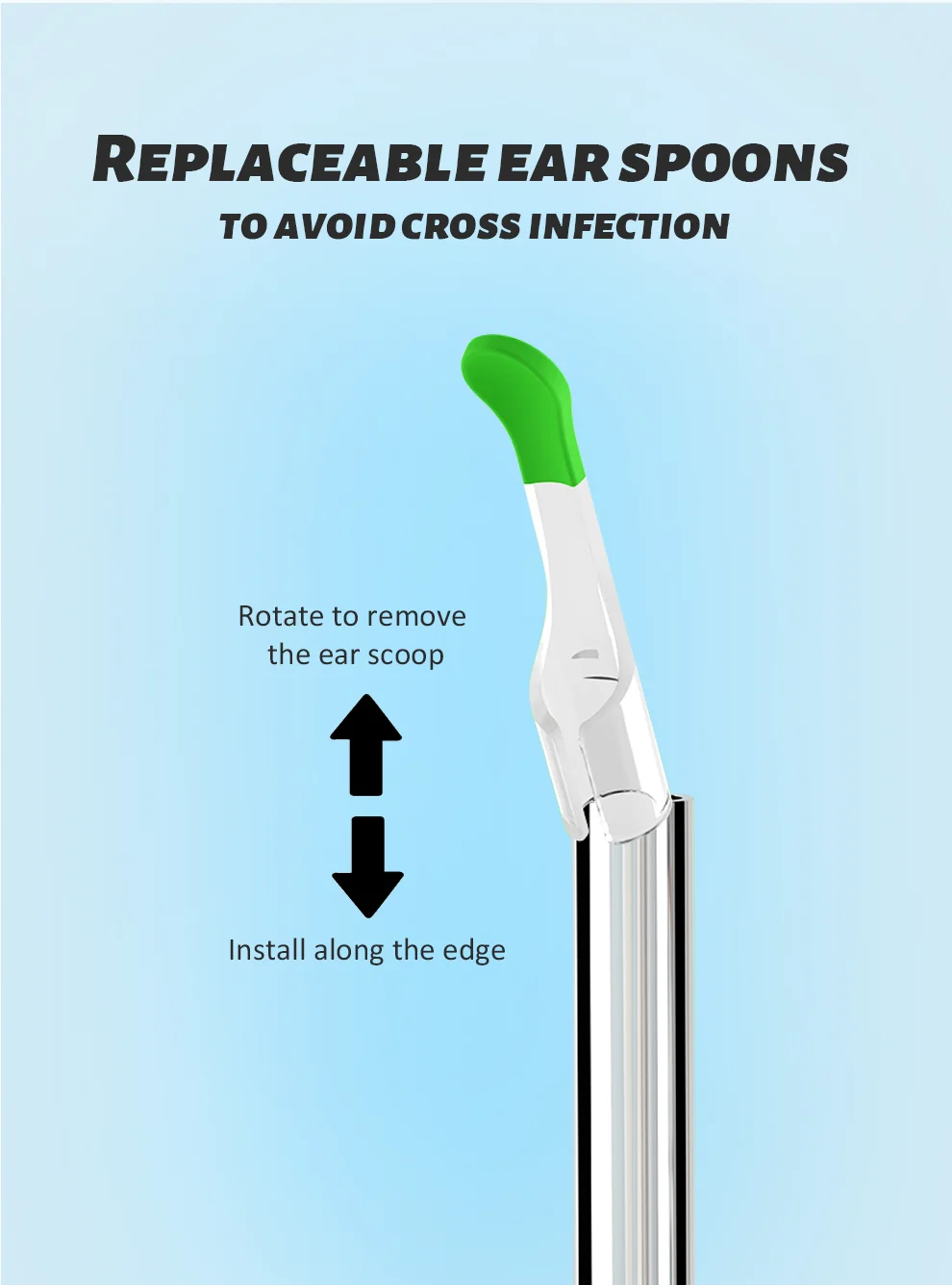 Baby Ear Cleaner Led Flashlight Earpick Smart Flexible Soft Spiral Ear ...