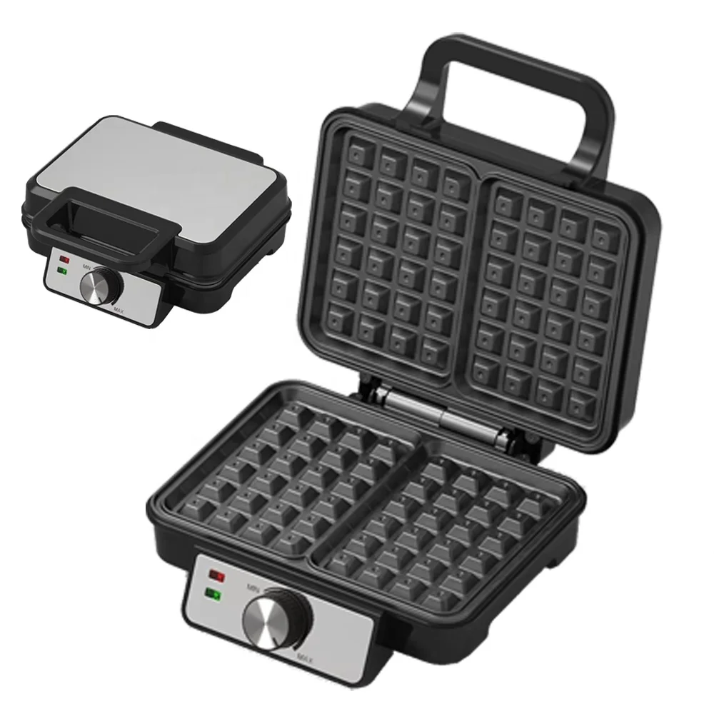 Square Waffle Maker Electric Easy Clean Nonstick 2 Slices Belgian ...
