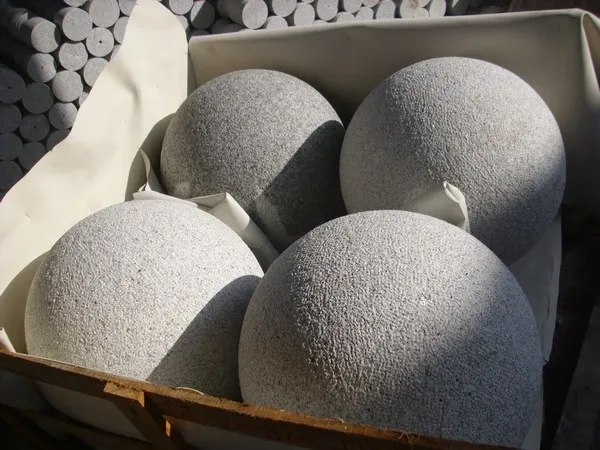 Custom Made Absolute Black Granite Stone Ball Sphere for Outdoor Garden ...