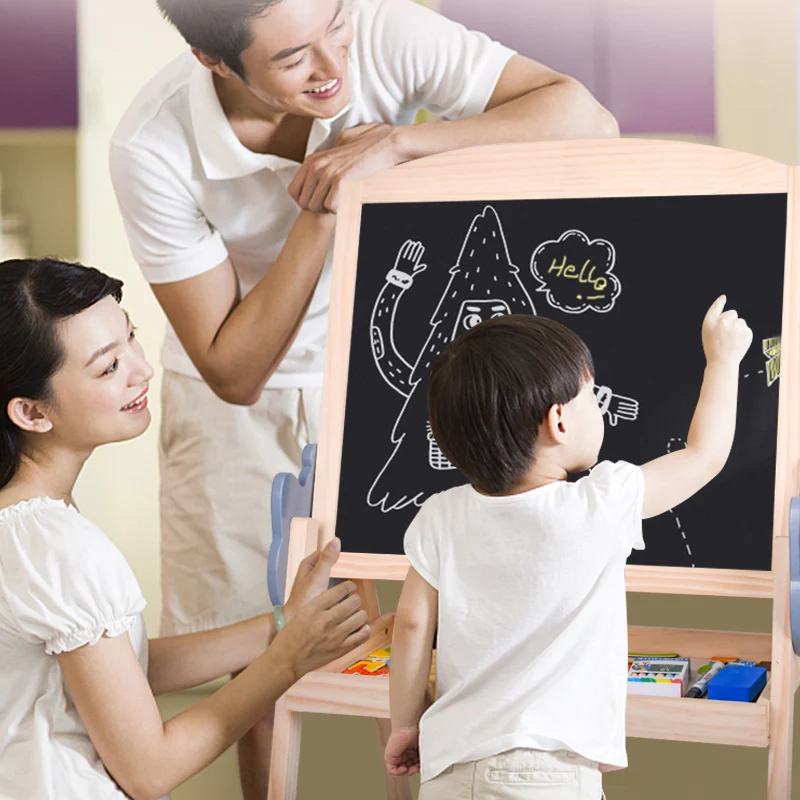 Children's Whiteboard Blackboard Easel Kids Drawing Board Toys ...