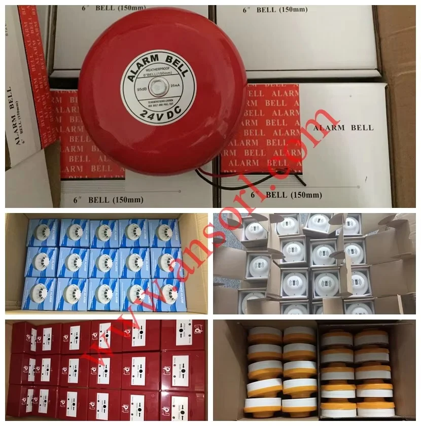Conventional Fire Alarm Smoke Detector with Alarm Siren 130db & Fire ...
