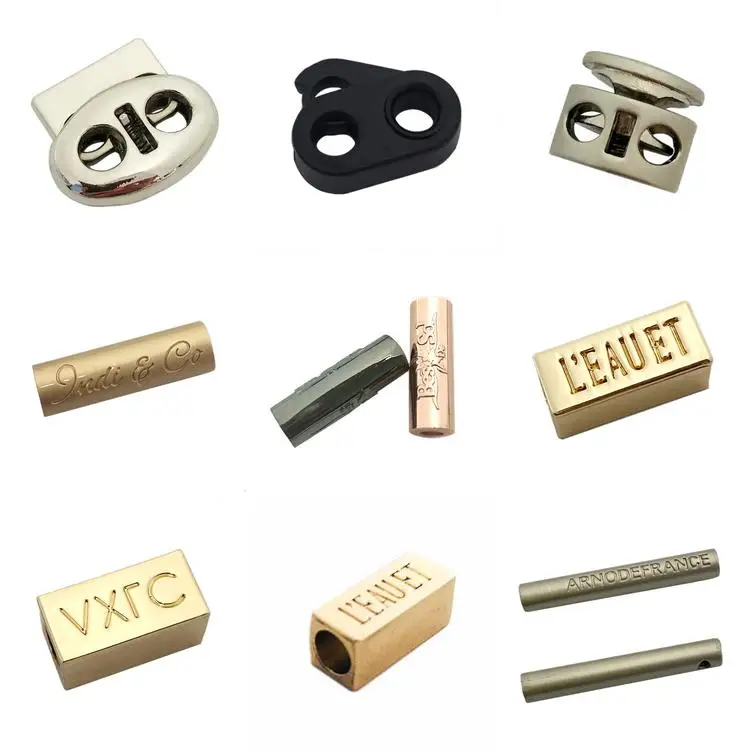 Oem Zinc Brand Making logo Metal Bead Draw Cord Stopper for Sportswear ...