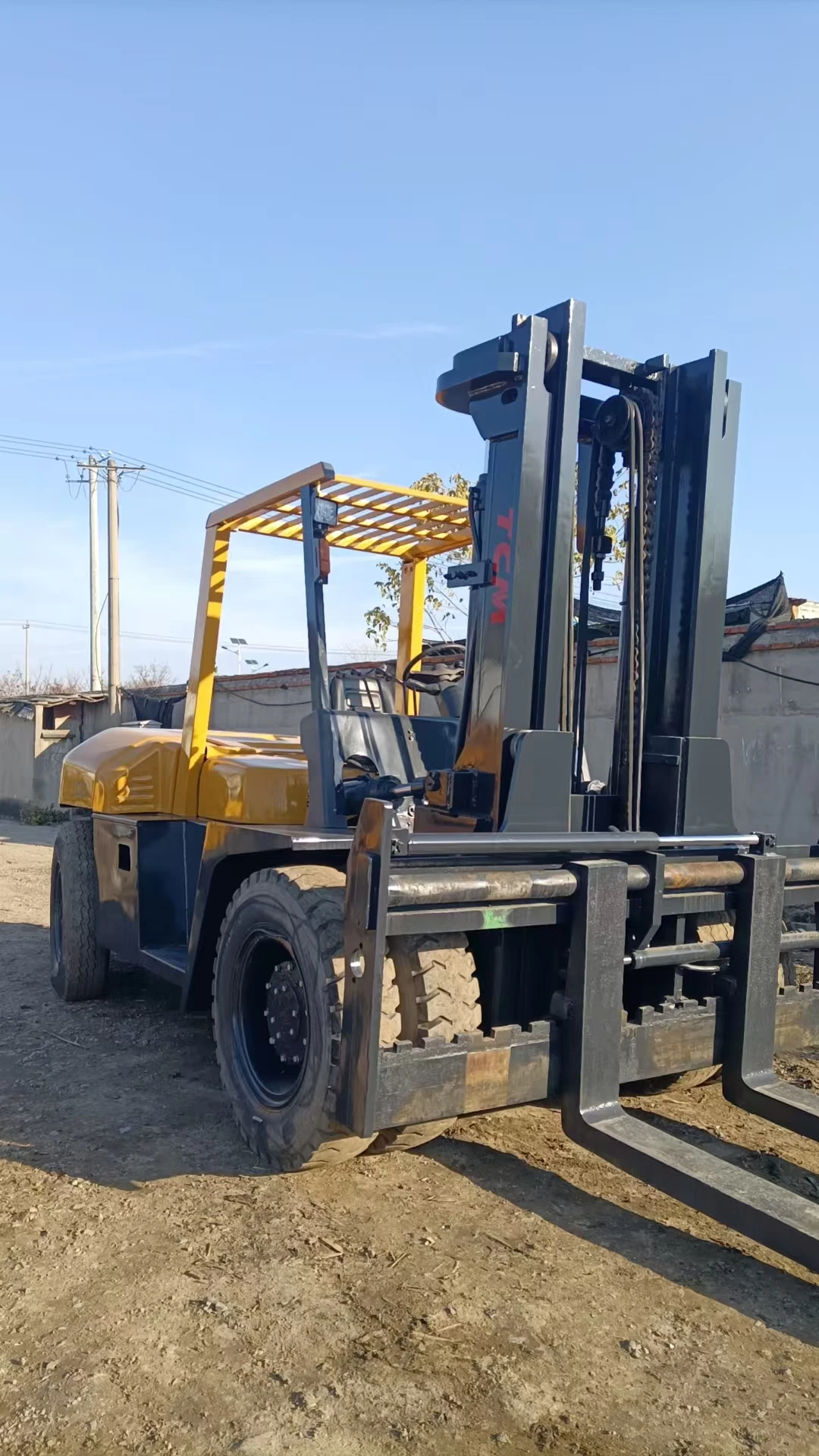 Japan Original 10 Tons Heavy Duty Used TCM 100 Forklift in Good Quality ...