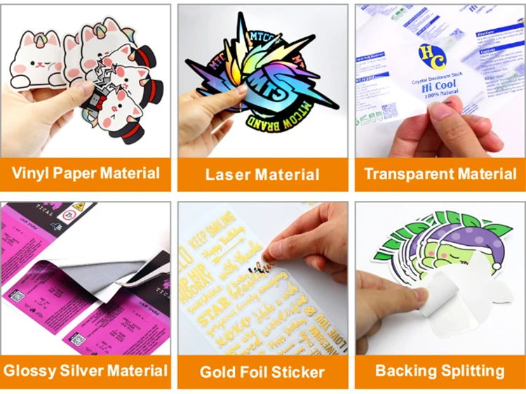 Custom Sticker Vinyl Die Cut Stickers - Waterproof & Durable