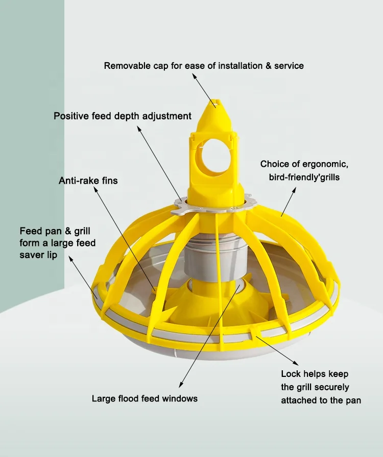Automatic Chicken Broiler Feeder Pan Poultry Feeding Line System - Buy ...