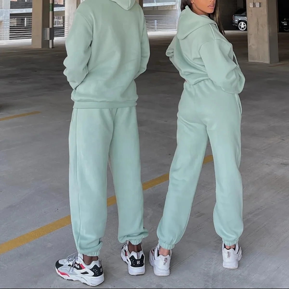 Oti Textile Fall 2023 Women Clothes Oversized Hoodie Sets Tracksuit for ...