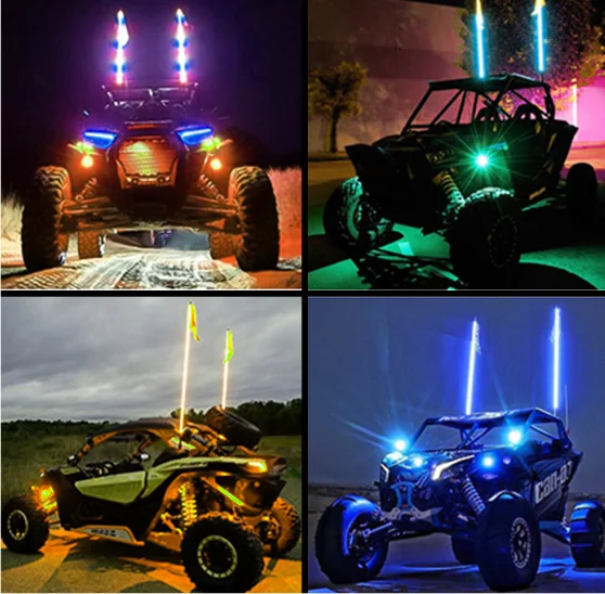 LOYO Whip Lights on Truck - Illuminate Your off-Road Adventures