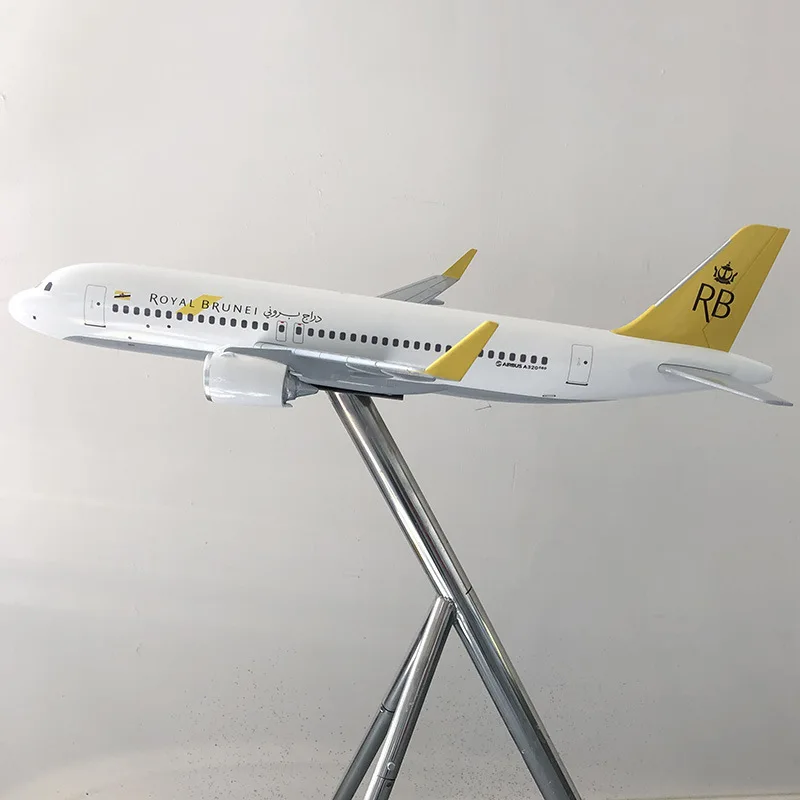 Custom ABS Resin Airbus A320neo Brunei Air Model - 1.2m