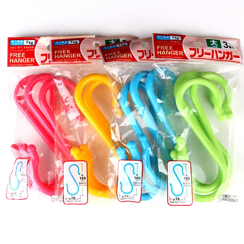 160mm Large Plastic S Hooks - Versatile and Sustainable