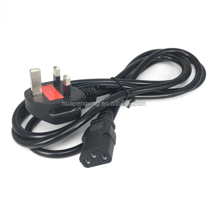 1.2m UK Computer Power Cord - Reliable Mains Lead