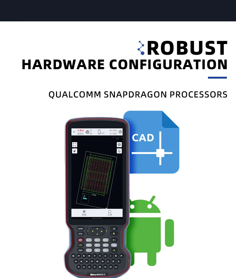 Sinognss Receiver Rtk Controller R60 Handheld Gps Brand Comnav Qualcomm 8-core Processor And ...