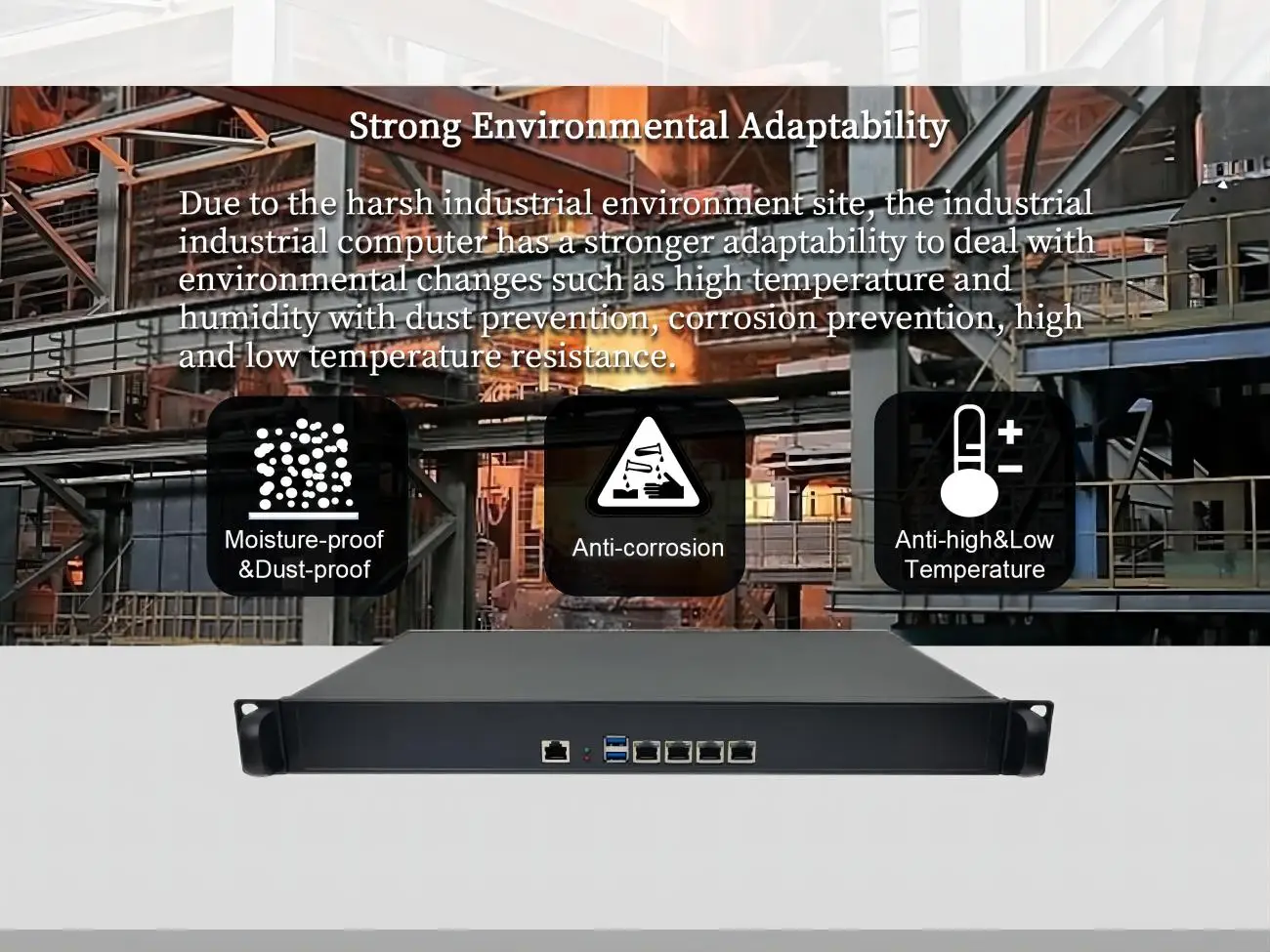 19 Inch 1U Rackmount Mini PC Server with J4125 Processor