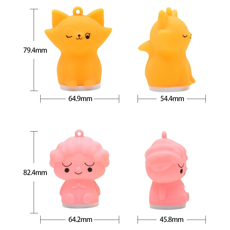 Hot Selling Promotional Lighting Keychains In Bulk Bunny Pendant ...