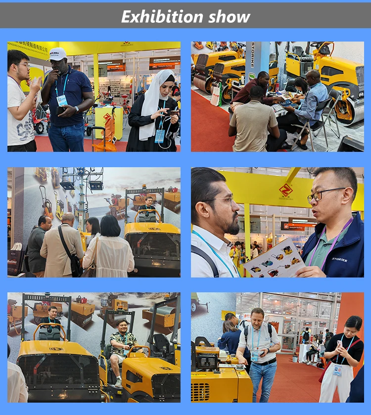High Efficiency Walk Behind Roller Compactor for Roads