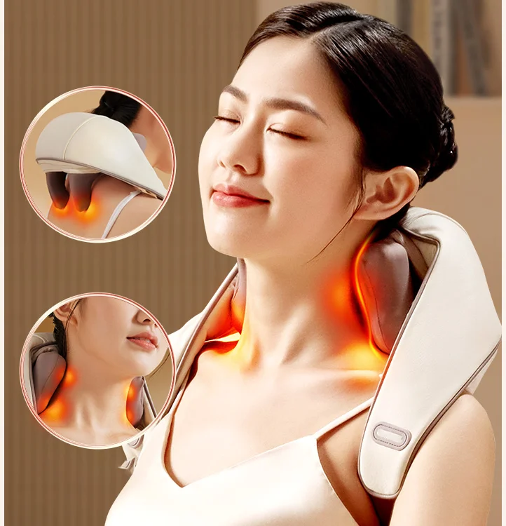 5d Kneading Neck Massager 2023 Hot Selling Deep Neck Relax Silicone ...