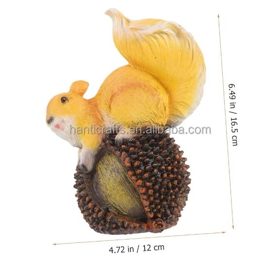 Resin Squirrel Durian Statue Outdoor Bonsai Home Decoration Resin ...