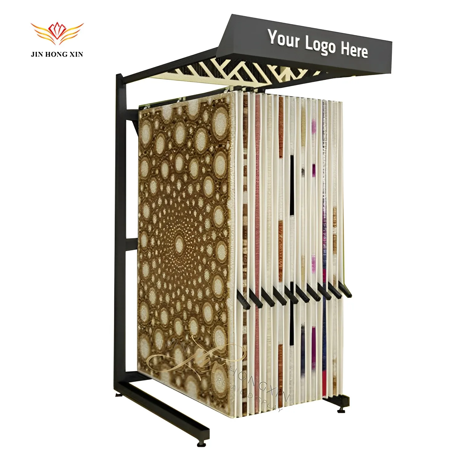 Custom Floor Standing Rack With Arms/metal Carpet Sample Stand/retail ...