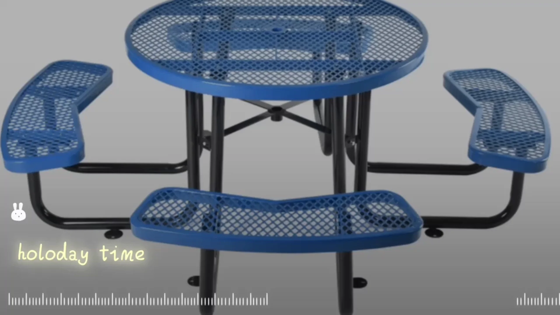 Oem High Quality Furniture 46" Ada Outdoor Round Garden Expanded Picnic ...