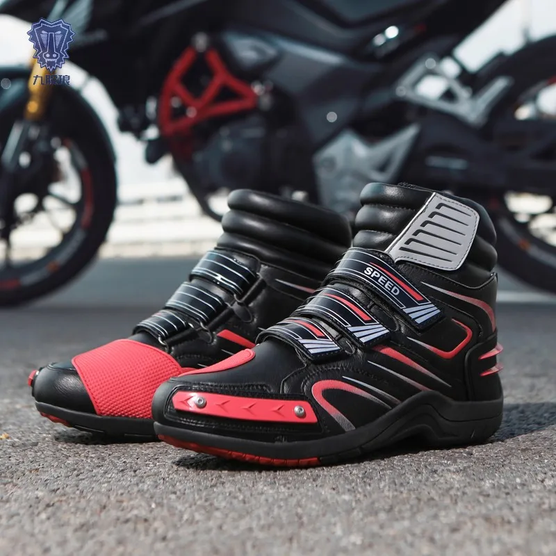 High Quality Fashion Motorcycle Biker Racing Leather Boots Pro Quality ...